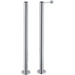 Modern Chrome Standpipes Freestanding Bath Filler Tap Legs with Shower ...